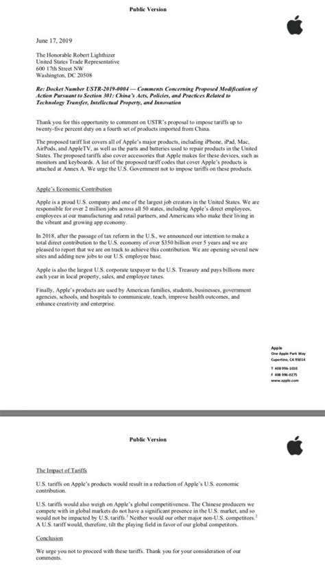 苹果致信美贸易代表：对iphone加征关税将削弱其全球竞争力 Cfm闪存市场