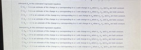 Solved A Regression Analysis Involving Observations Chegg