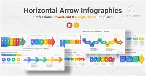 Horizontal Arrow Infographics PowerPoint Template Designs SlideGrand