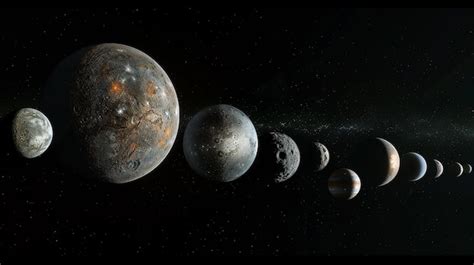 Dwarf Planets In Outer Solar System Premium Ai Generated Image