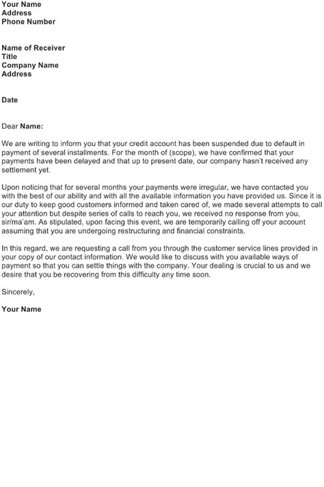 Notify Customer Of Suspended Account