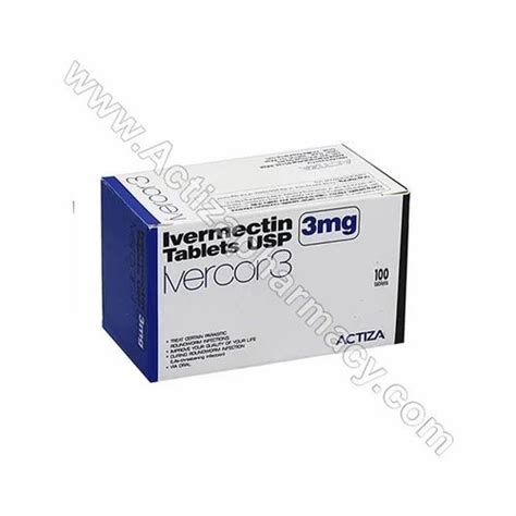 Ivermectin 3 Mg Tablets Packaging Size 100 Tablet In 1 Box At 127