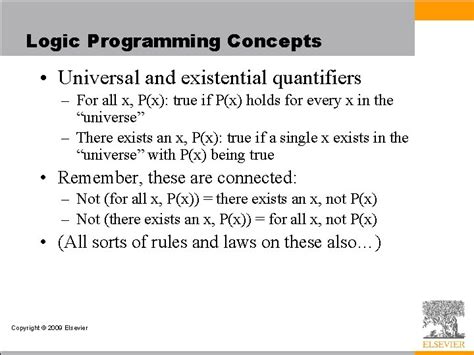 Chapter 12 Logic Languages Programming Language Pragmatics Michael