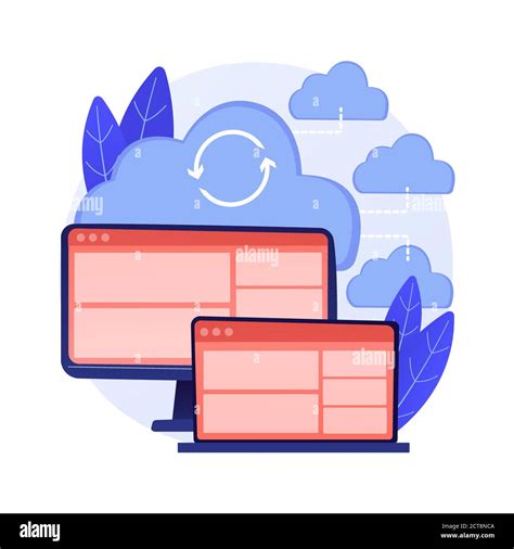 Cloud Connection Abstract Concept Vector Illustration Stock Vector Image Art Alamy
