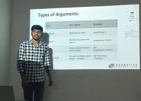 Python Innomaticsresearchlabs Firstpost Learningjourney Aiandml Sai Sivaram Neelakantam