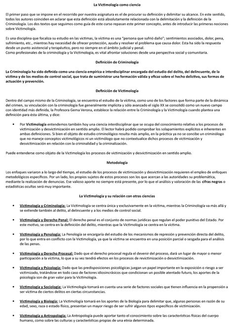 Victimología Resumen Modulos y Victimología Siglo Studocu