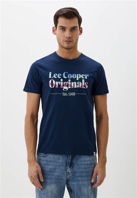 Футболка Lee Cooper, цвет: синий, RTLADI753402 — купить в интернет ...