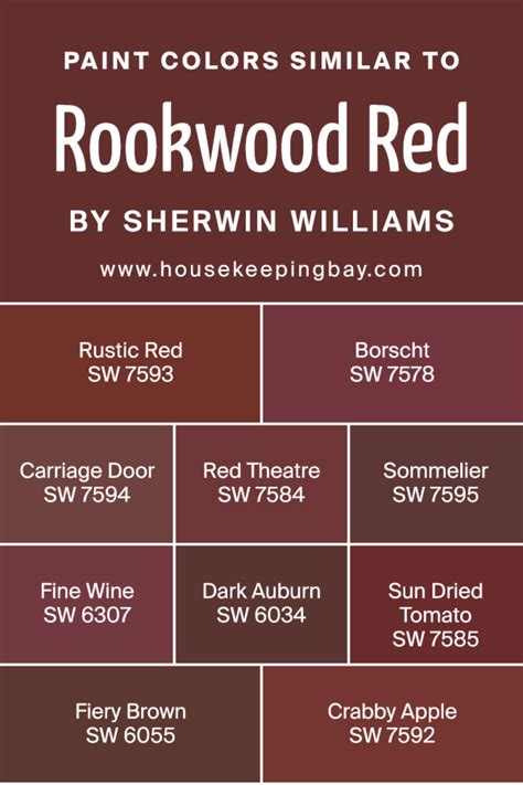 Rookwood Red Sw 2802 By Sherwin Williams Housekeepingbay