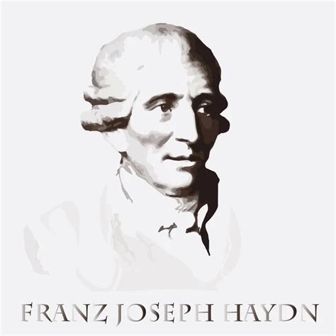Composer Franz Joseph Haydn Vector Portrait — Stock Vector © Ugcannel