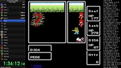 Ff1 Nes Fight Only Challenge 6 06 50 Youtube