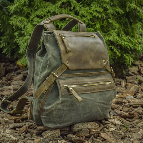Canvas Backpack Etsy