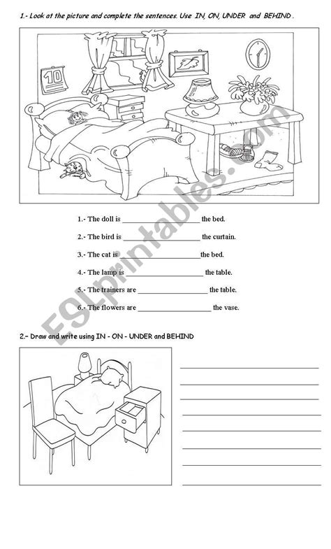 Prepositions ESL Worksheet By Missange