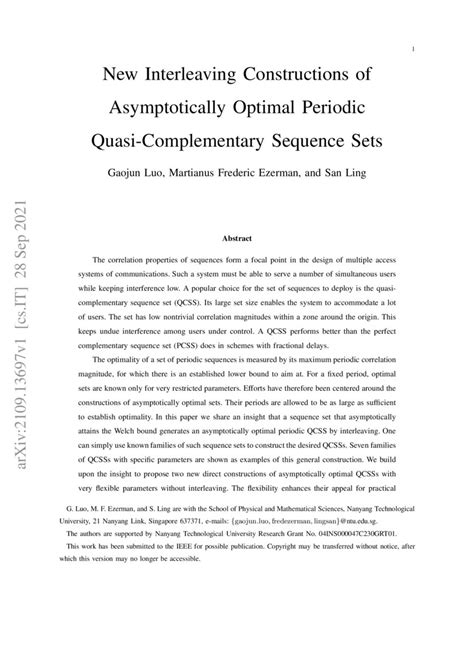 New Interleaving Constructions Of Asymptotically Optimal Periodic Quasi