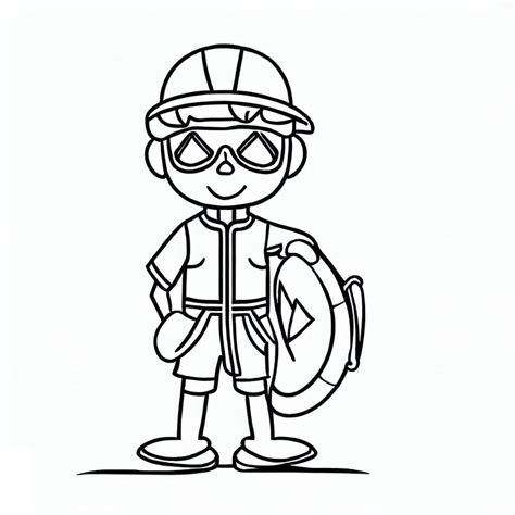 Lifeguard Coloring Pages Coloringlib