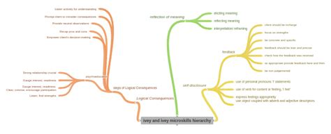 Ivey And Ivey Microskills Hierarchy Coggle Diagram