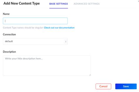 Strapi Content Type Builder Is Not Displaying Connections Drop Down