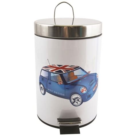 Cubo Basura Con Pedal Acero Inoxidable Msv Mini Azul 3 L Ofertas Carrefour Online