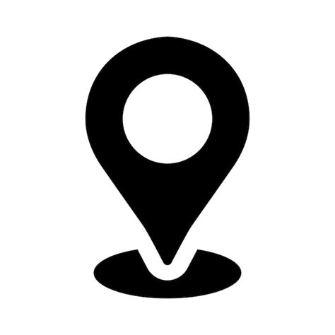 premium vector pointer map location navigation gps icon black vector