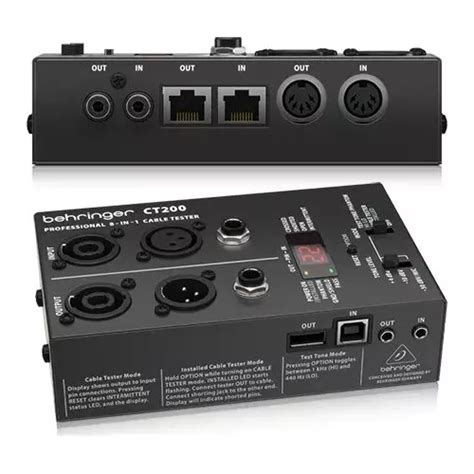 Testeador Comprobador De Cables De Sonidos Behringer Ct200 Cuotas Sin