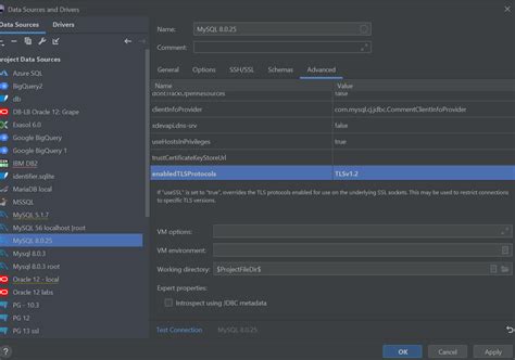 Datagrip Upgraded To 202112 Error Occurs When Connecting To Database