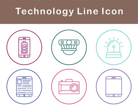 Technology Vector Icon Set Vector Art At Vecteezy