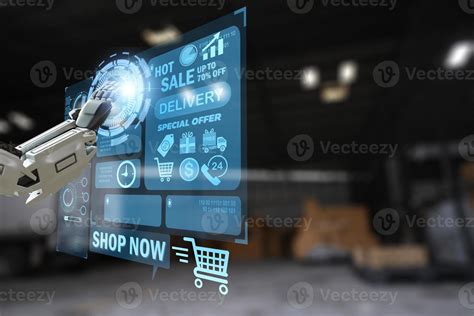 Ai Robot Arm Object For Manufacturing Industry Technology Product Export And Import Of Future