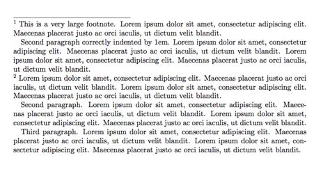 Footmisc Footnote Text 2nd Paragraph And Subsequent Indenting Tex