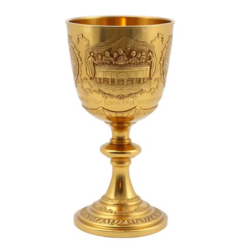 복잡한 세부 사항을 가진 황금 화려한 성배 종교 친교 또는 장식 컵 복잡한 세부 사항이있는 황금 화려한 성배 종교 친교 또는 장식 컵 황금 성배 Png 일러스트 및