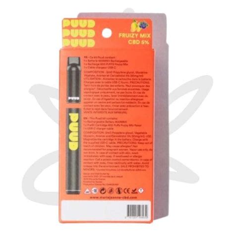 🥭🫐puud Fruizy Mix 100mg Cbd 600 Puffs Marie Jeanne Gardenz Cbd Shop🫐🥭