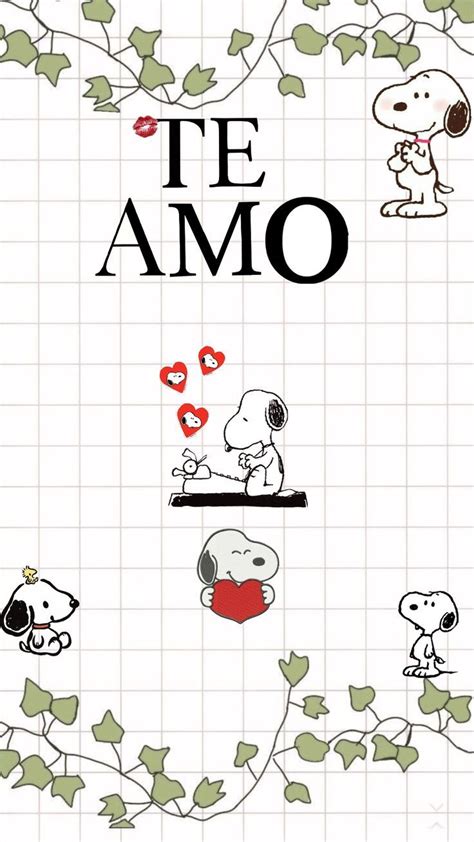 Te Amo Snoopy En 2025 Te Amo Te Amo Dibujo Decir No