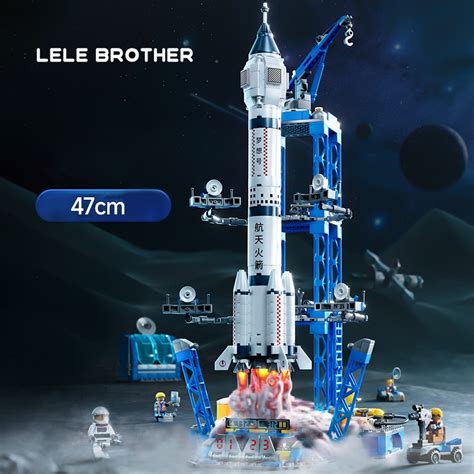 Jual Lele Nano Block Rocket Kotak Pesawat Ulang Alik Peluncuran Roket Bricks Balok Susun