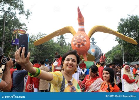 Bengali New Year Celebration Editorial Stock Image Image Of Dhaka