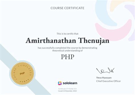 Thenujan Amirthanathan On Linkedin Sololearn Programminglanguages Php