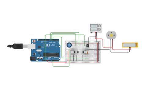 circuit design motor dc tinkercad