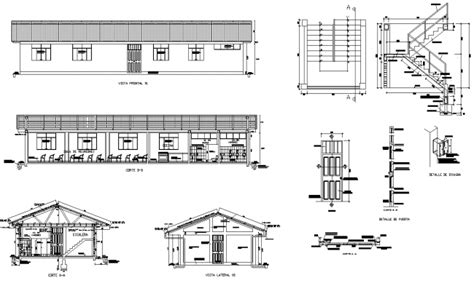 Detail Building Elevation Section And Different Structure 2d View Layout File Artofit