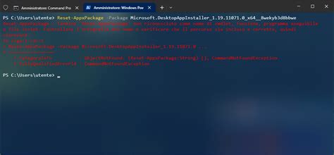 Typing The Winget Command Tries To Execute Winget Exe In Another User