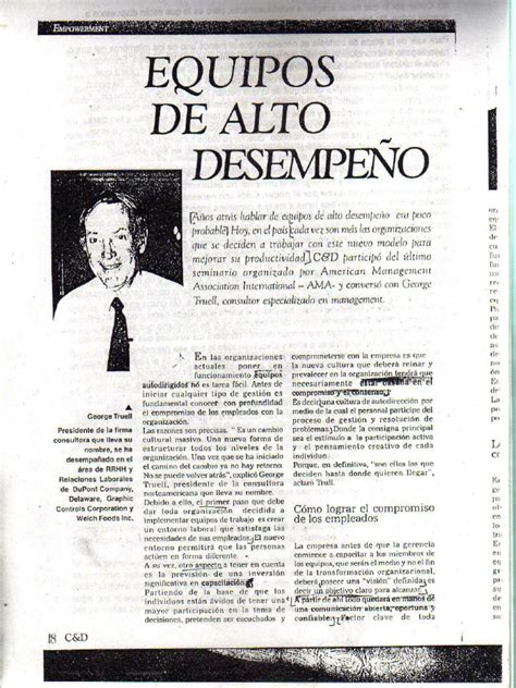 Equipos De Alto Desempeño Pdf