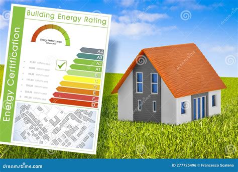 Buildings Energy Efficiency Concept With Energy Classes According To The New European Law And