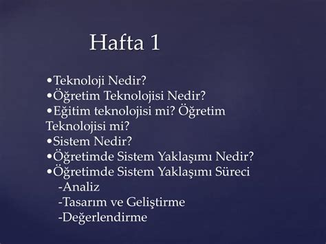 PPT Öğretim Teknolojileri ve Materyal Tasarımı PowerPoint Presentation ID