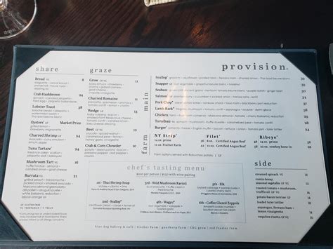 Menu Provision