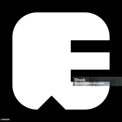 Logo We Minimal Ikon Huruf Ew Dengan Latar Belakang Mewah Ide Logo