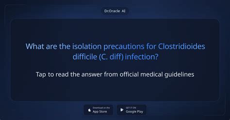What Are The Isolation Precautions For Clostridioides Difficile C Diff Infection