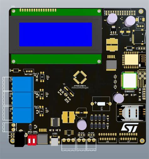 Stm32f103ret6 Iot Development Board Component 1 Stm32f103ret6 2 Esp32