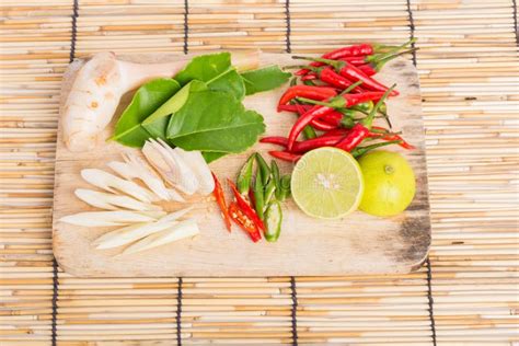 Thai Tom Yam Soup Herbs And Spices Stock Image Image Of Chili Asia
