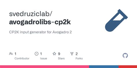 github svedruziclab avogadrolibs cp2k cp2k input generator for