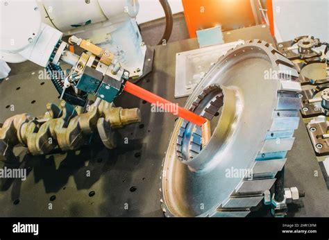 Installation Robot Mechanical Scanner Laser Sensor For Measuring Defects In Metal Parts