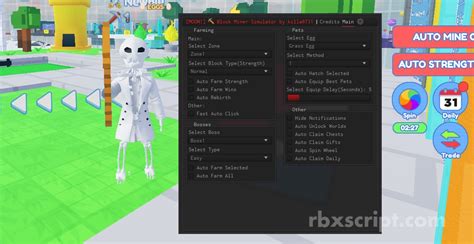 Block Miner Simulator Auto Hatch Auto Farm And More Scripts Rbxscript