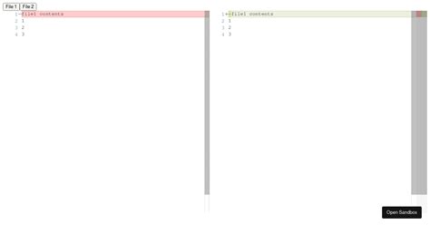 DiffEditor Codesandbox