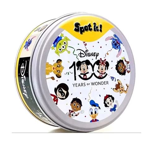 Spot It Disney Years Of Wonder Card Game Inspire Uplift