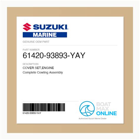 Suzuki Oem Engine Cover Set 61420 93893 Yay Complete Cowli